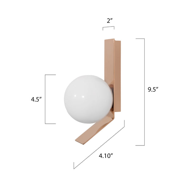 Amsterdam Single LED Wall Light for Homes | Light & Living