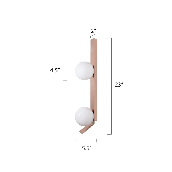 Amsterdam Double LED Wall Light for Homes | Light & Living