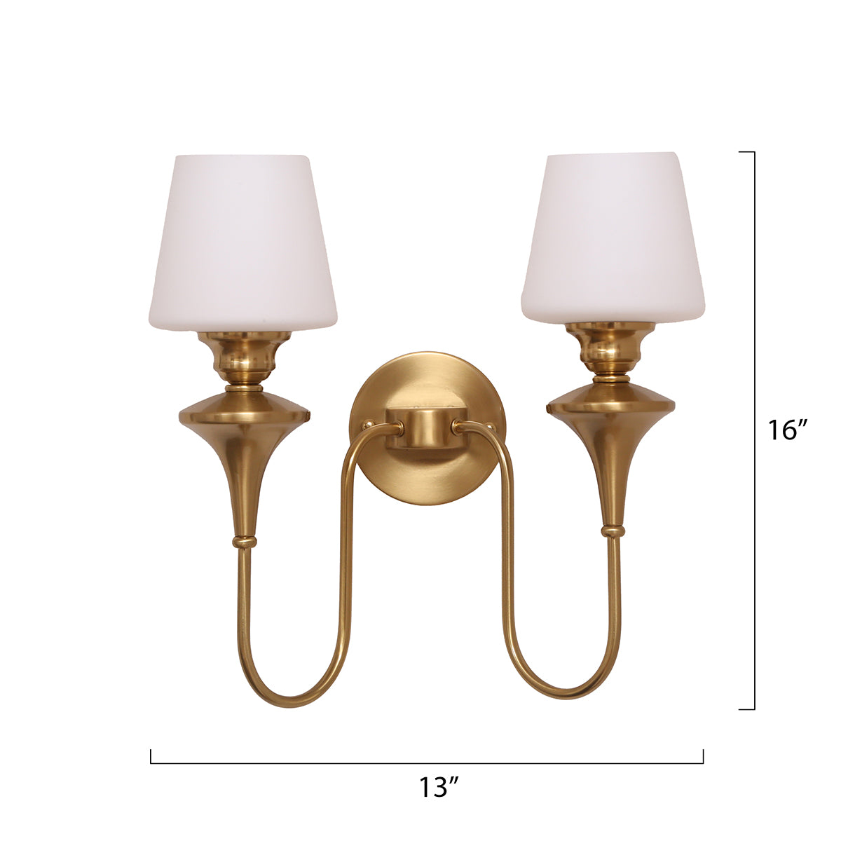 Breeze Double Wall Light for Bedrooms & Hall | Light & Living