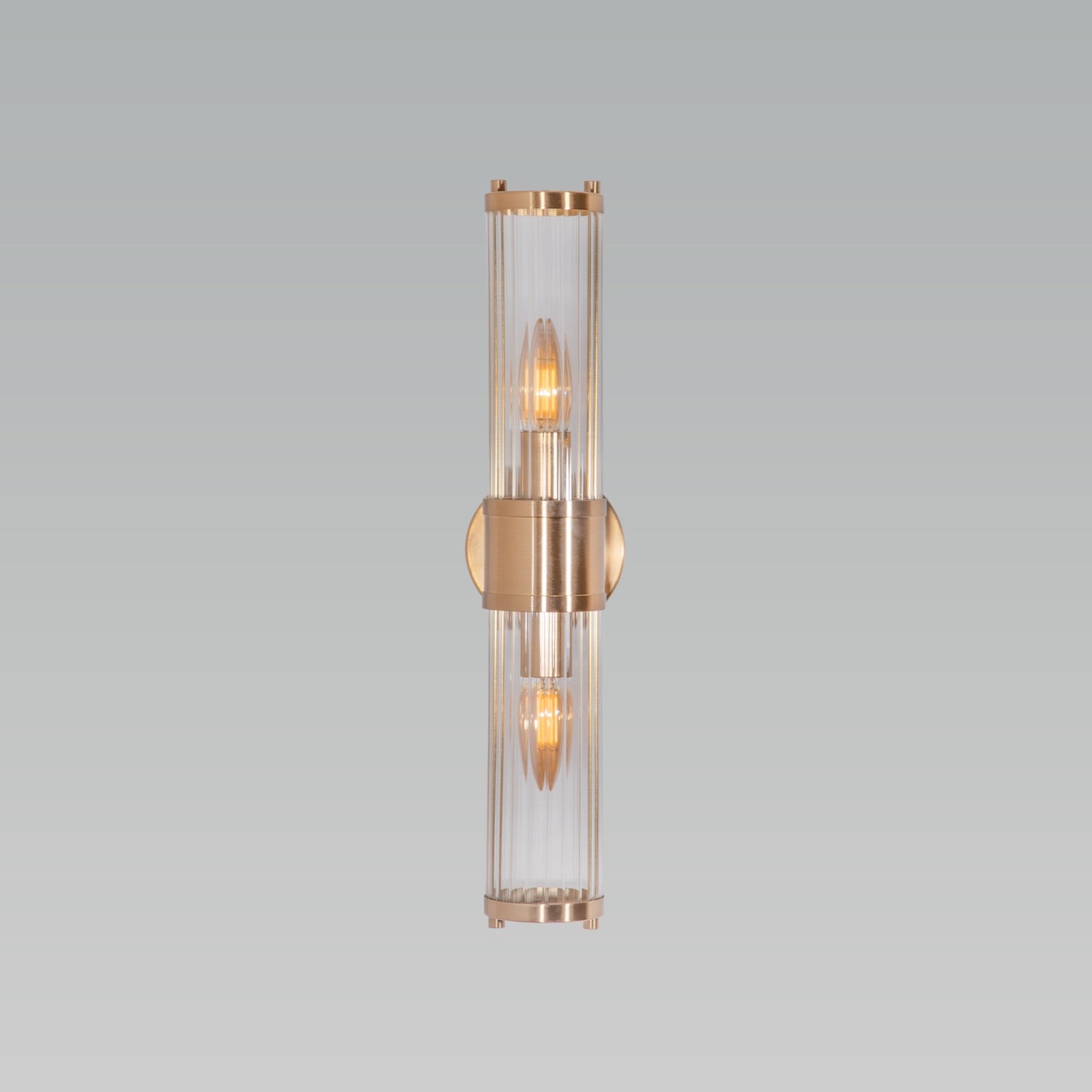 Flute Double Wall Light for Wall Sconces | Light & Living