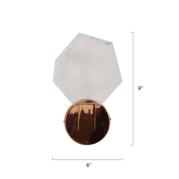 Glacier Rose Gold LED Wall Light for Hall & Bedroom | Light & Living