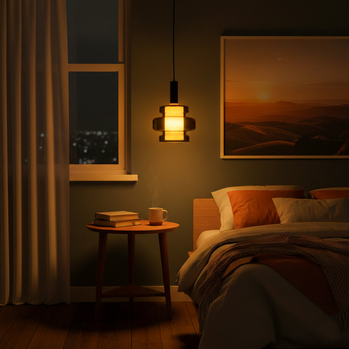 Helios Smoke Pendant Light for Kitchen Counter | Light & Living