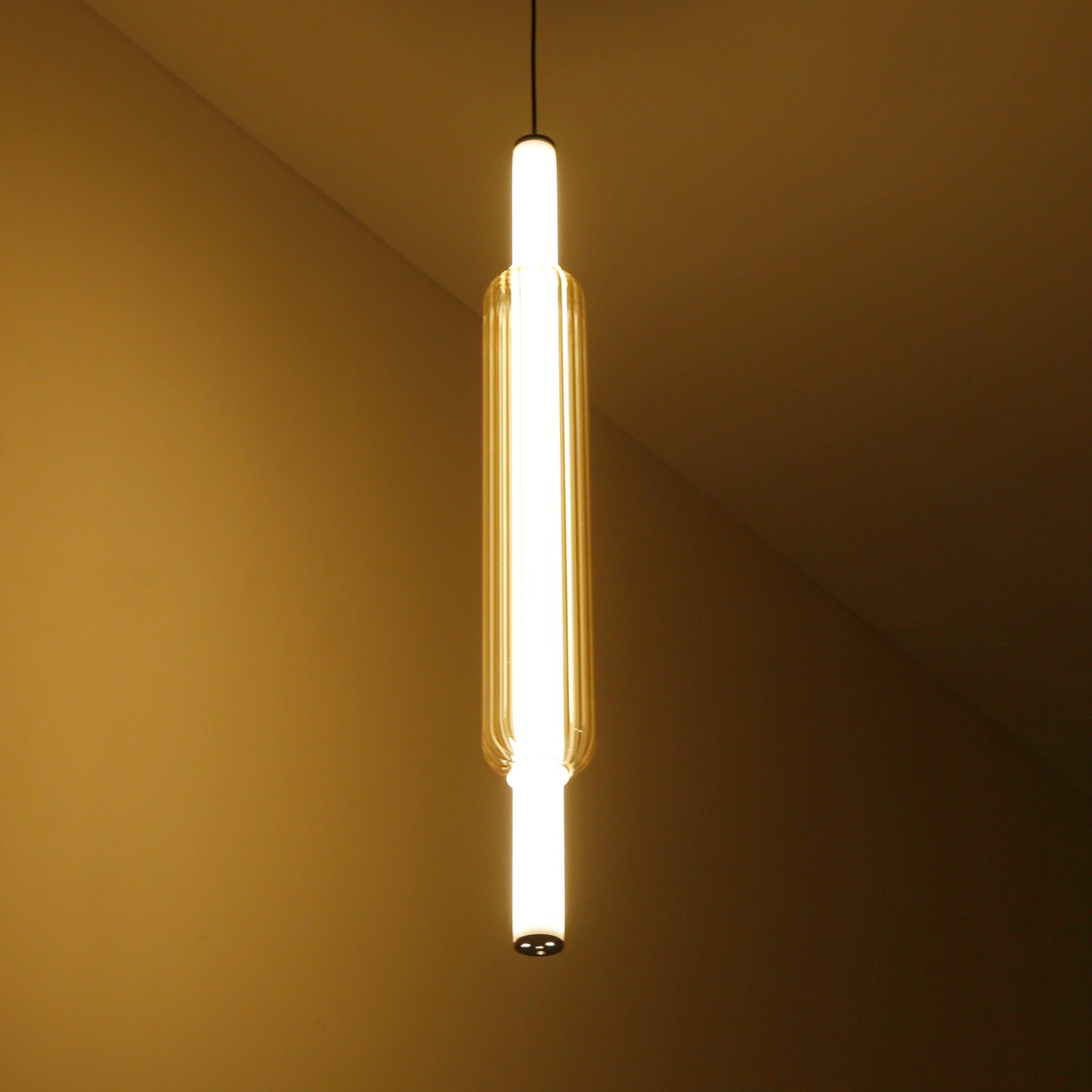 Piping Hot Amber LED Pendant Light for Corners | Light & Living