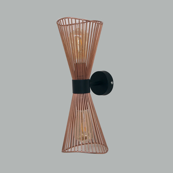 Strike Copper Wall Light for Bedrooms & Hall | Light & Living