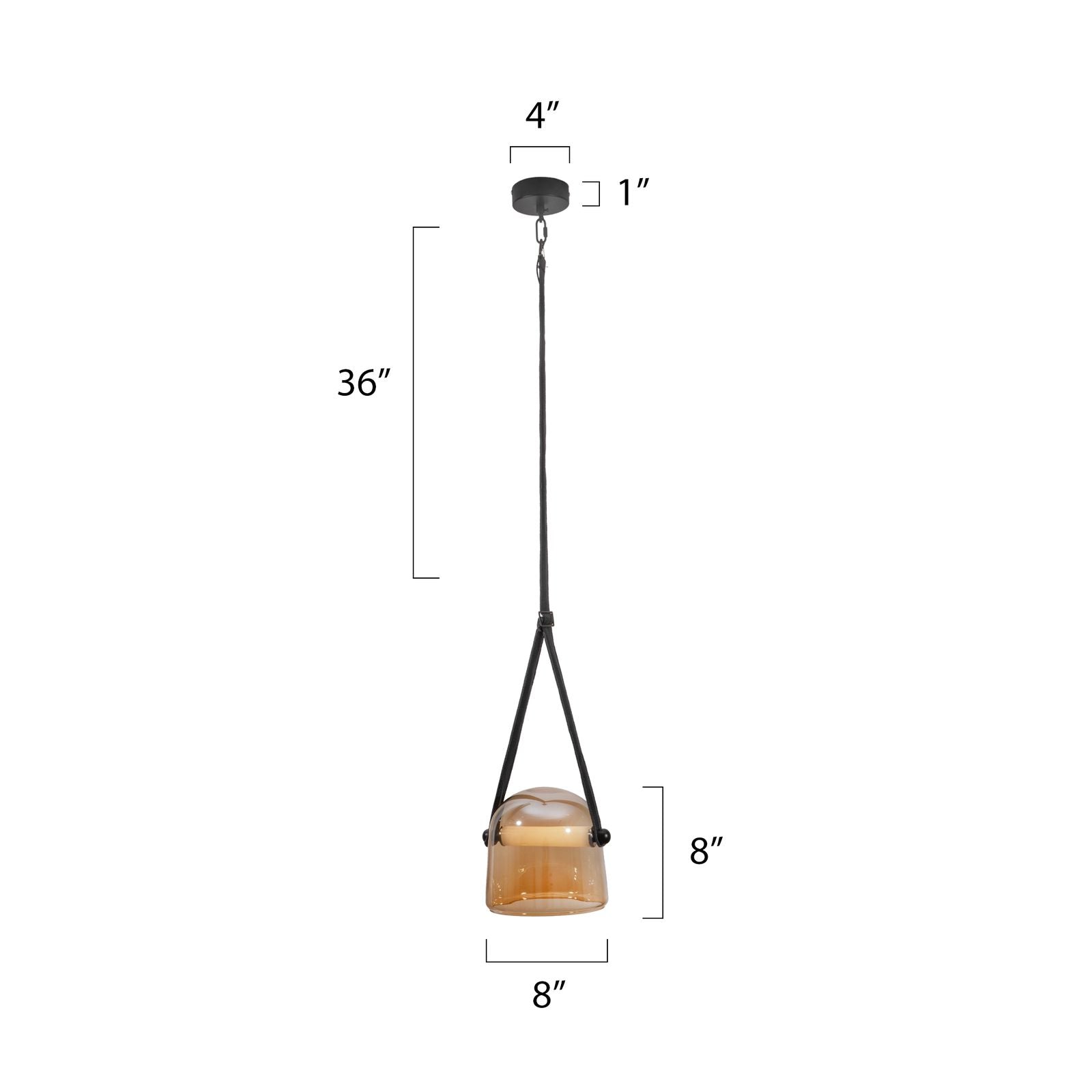 Dependable Amber LED Pendant Light for Home Corners | Light & Living