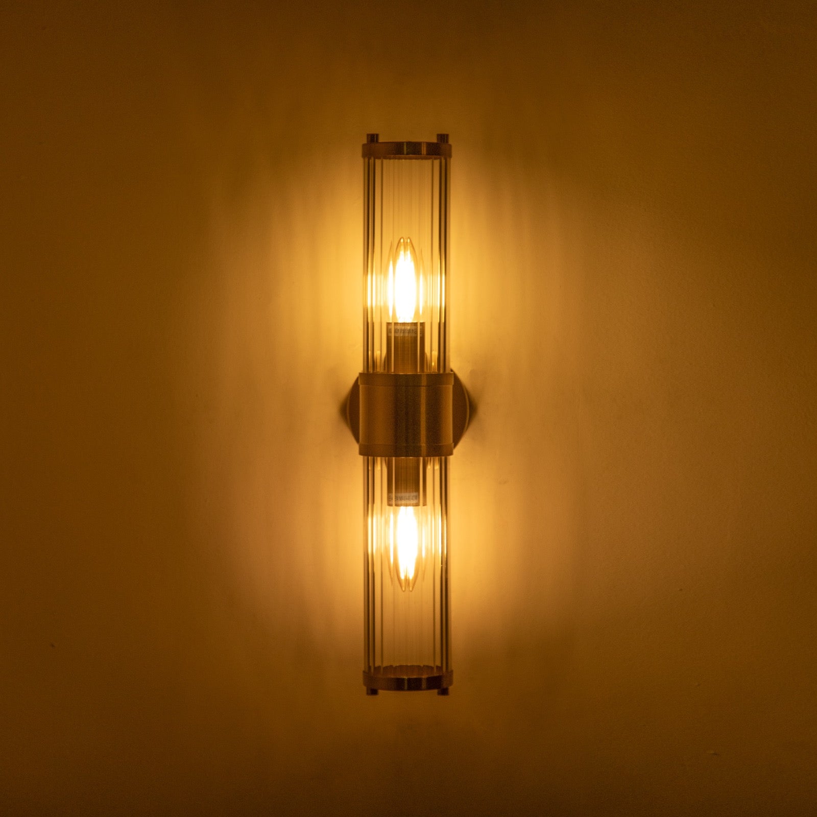 Flute Double Wall Light for Wall Sconces | Light & Living