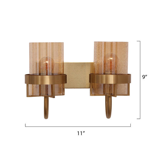 Alpha Double Wall Light for Bedrooms & Hall | Light & Living