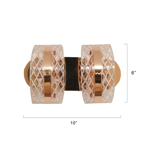 Go Around Double LED Wall Light for Hall & Bedroom | Light & Living