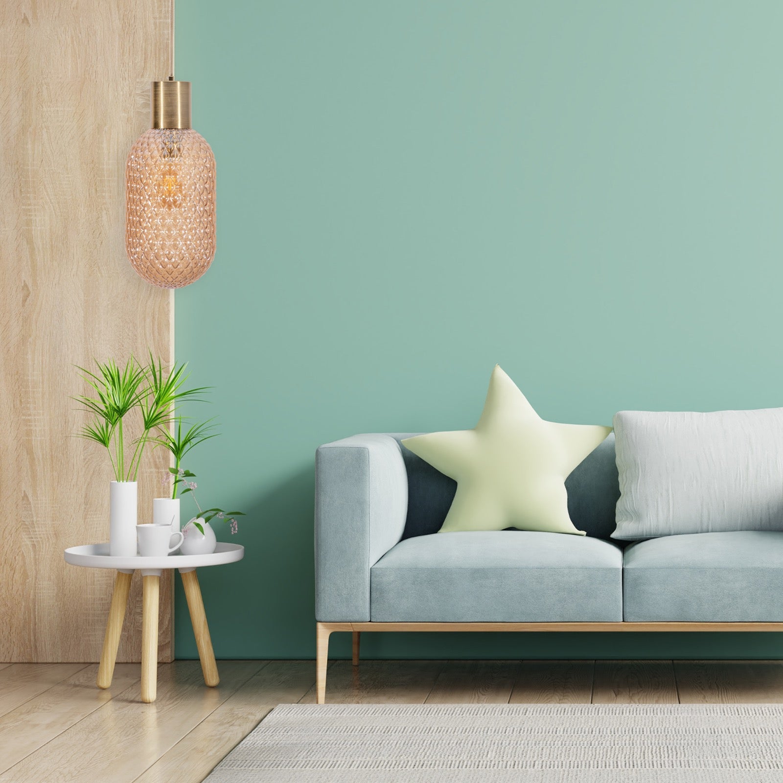 Hop Amber Pendant Light for Modern Interiors | Light & Living