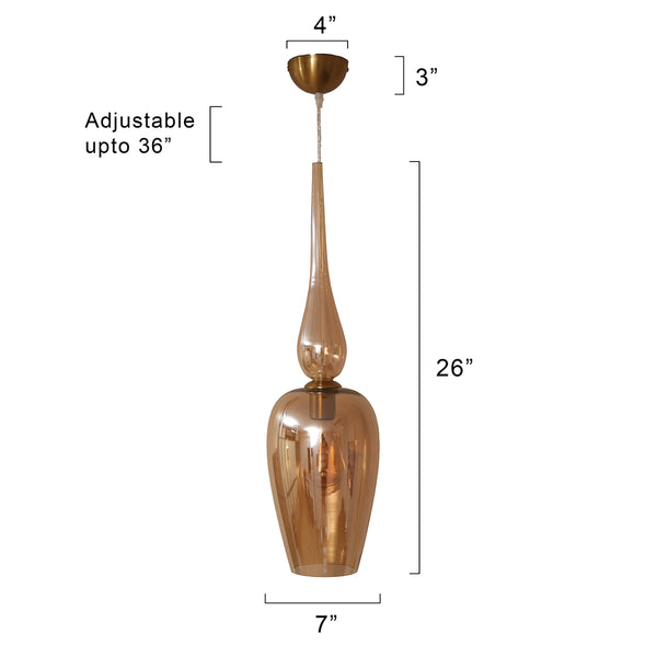 Live On Amber Pendant Light for Counters & Corners | Light & Living