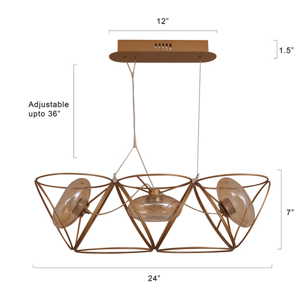 Lost in Time LED Chandelier for Living and Dining | Light & Living