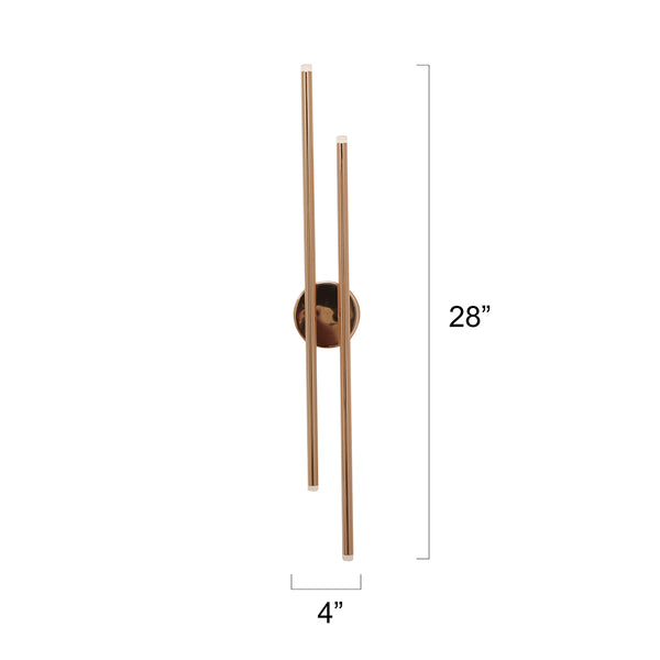 Piping Hot Double LED Wall Light for Modern Lamps | Light & Living