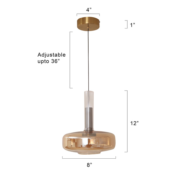 Sanctuary LED Pendant Light for Corner Hangings | Light & Living