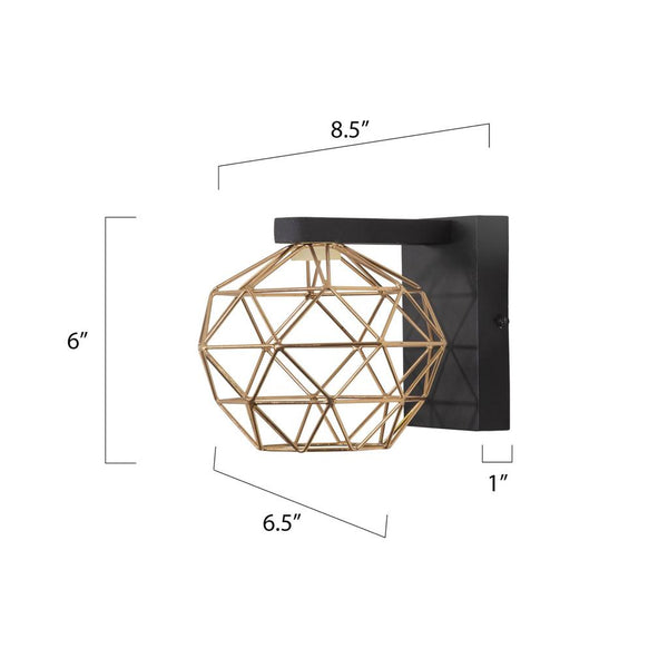 Sol Gold LED Wall Light for a Contemporary Home | LightsAndLiving