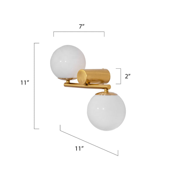Tapas Double LED Wall Light for Homes | Light & Living