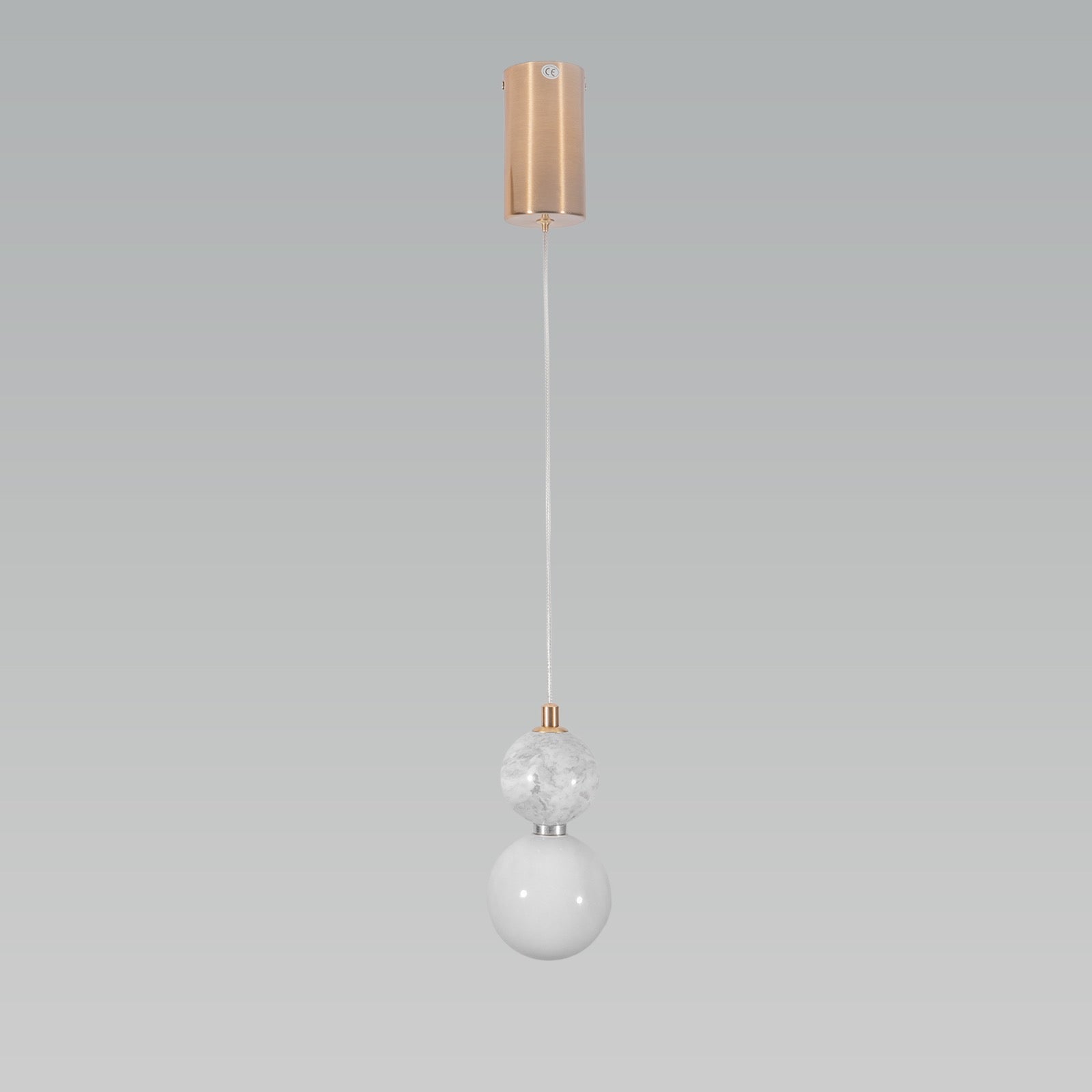 White Marble LED Pendant Light for Corners & Counters | Light & Living