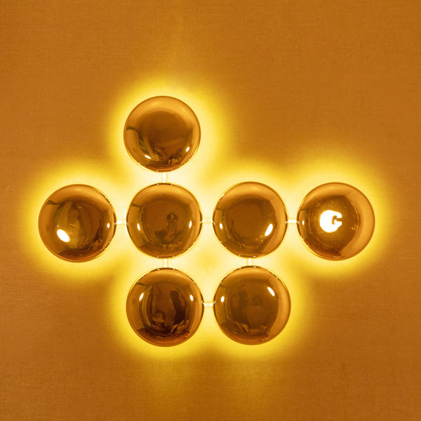 Big Show Gold LED Wall Light for Modern Wall Art | Light & Living