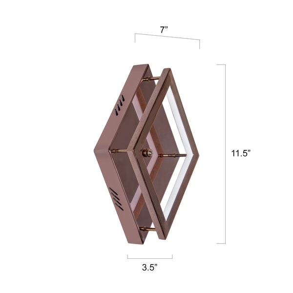 Genius LED Wall Light for Rose Gold Wall Lamp | Light & Living