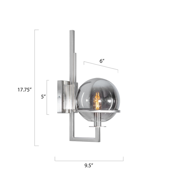 Inspire Me Smoke Wall Light for Modern Houses | Light & Living