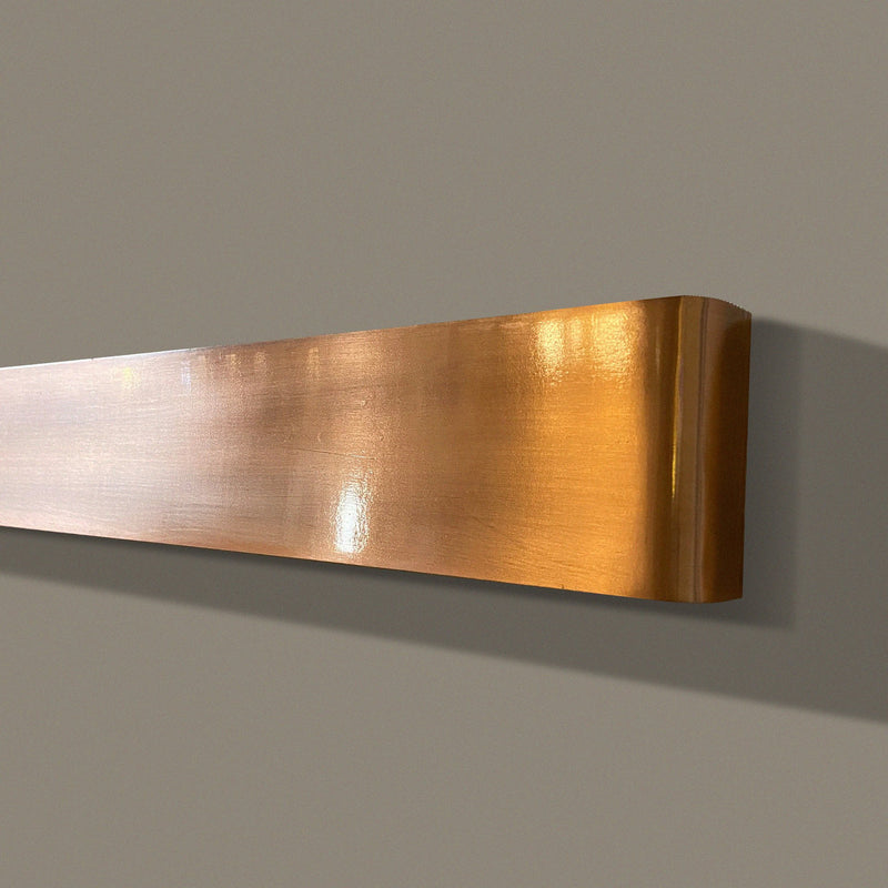 Long Copper LED Wall Light For Living Room | Light & Living