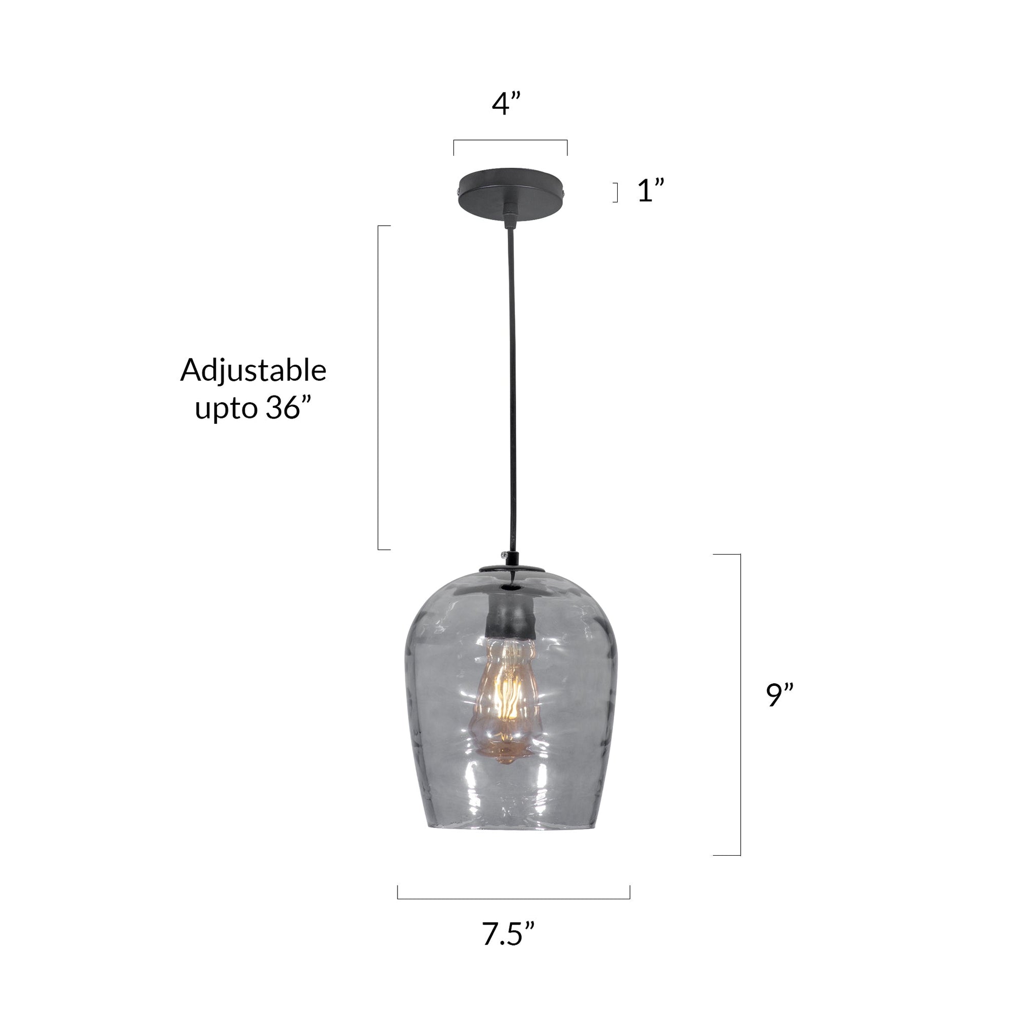 Triumph Smoke Pendant Light for Hangings Lamps | Light & Living