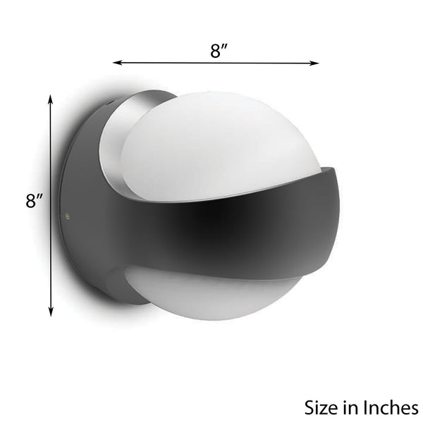 Globe LED Outdoor Wall Light for Modern Exteriors | LightsAndLiving