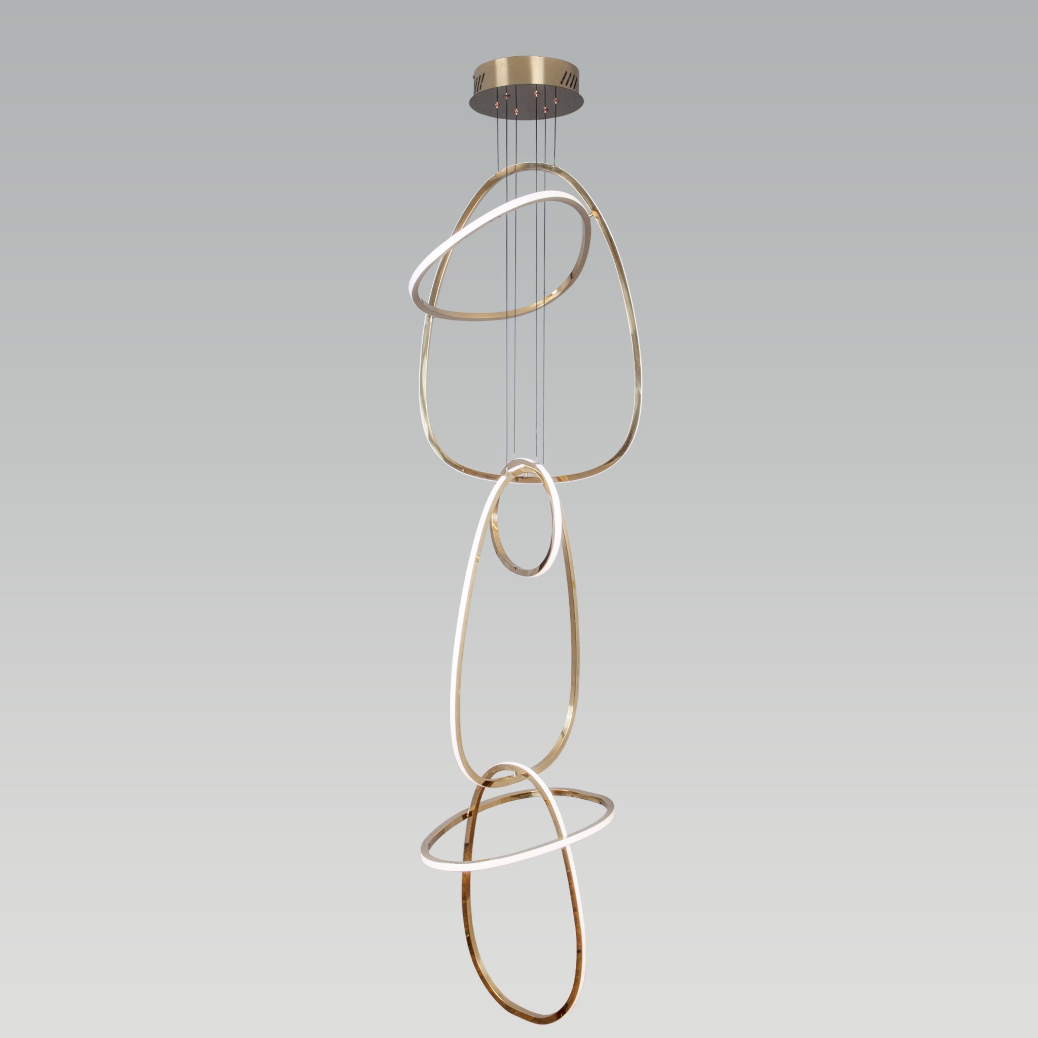 Orbital Double Height LED Chandelier for Homes | Light & Living