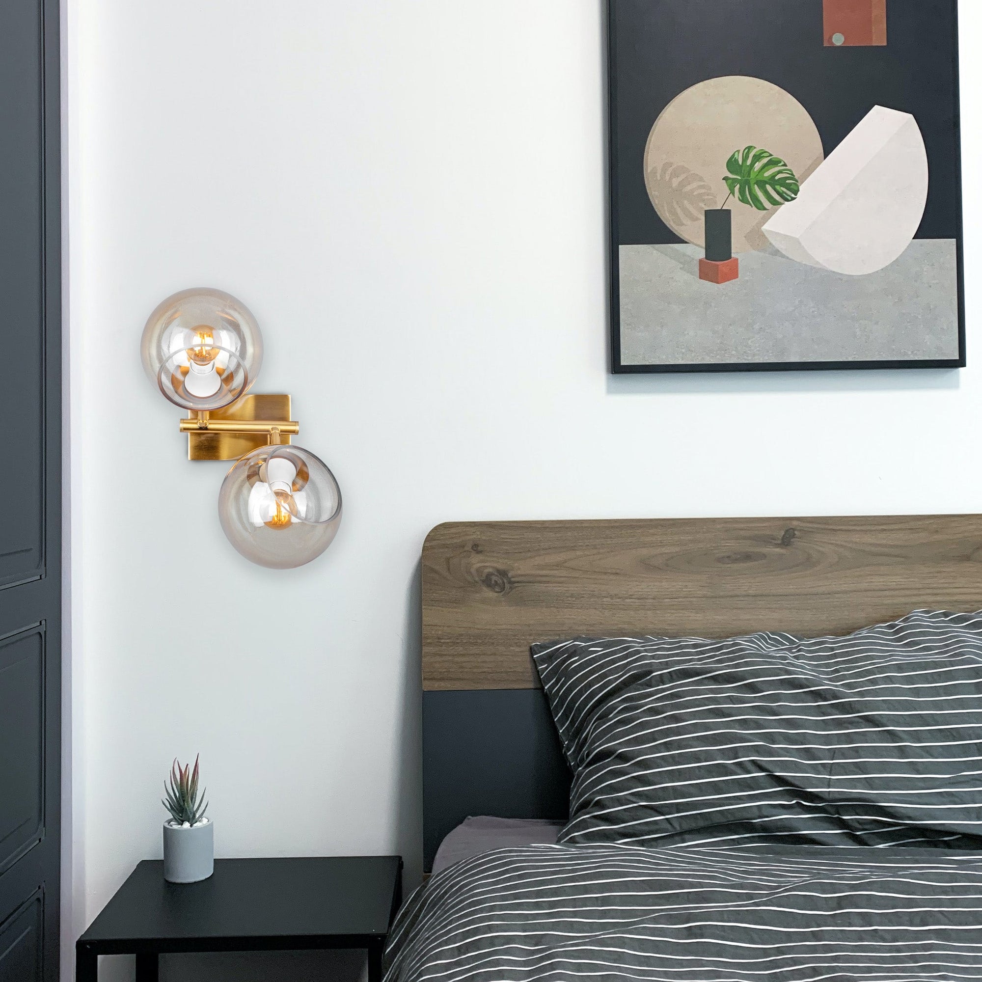 Believe Amber Wall Light for Modern Homes | Light & Living