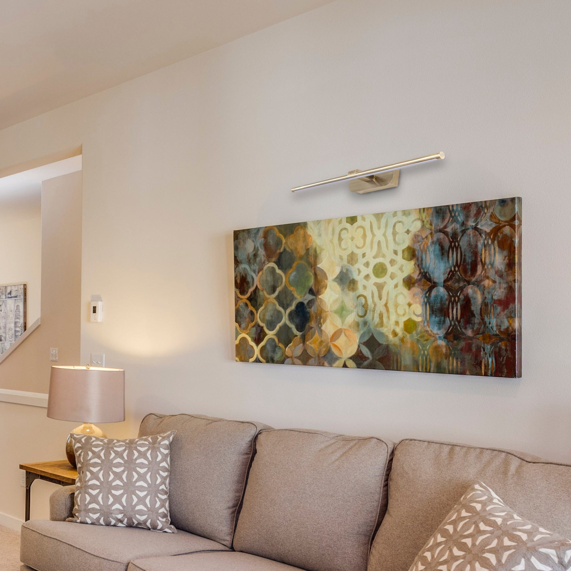 Moments Brass 600mm LED Picture Light for Photos | LightsAndLiving